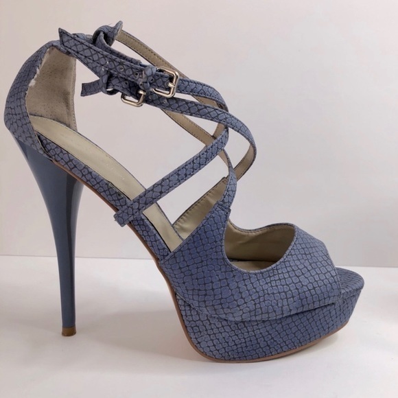 Marco Santi | Shoes | Marco Santi Heels Snakeskin Platform Stilettos 9 ...